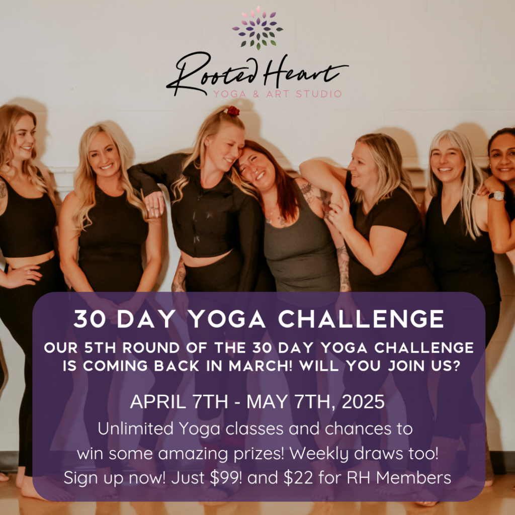 30 Day Yoga Challenge - Rooted Heart Yoga & Wellness